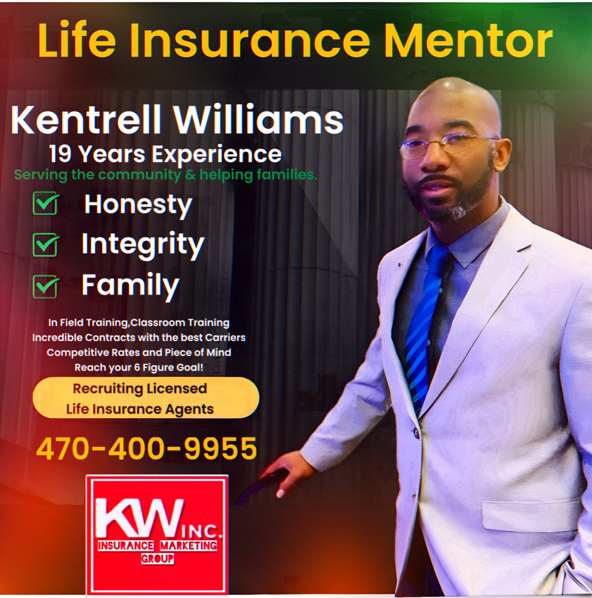 Kentrell Williams - KW INC LIFE